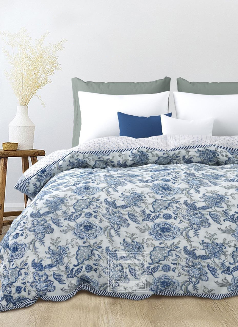 Flamingo1 90*108 Pure Malmal Cotton Wholesale Double Bed Razai Dohar ...