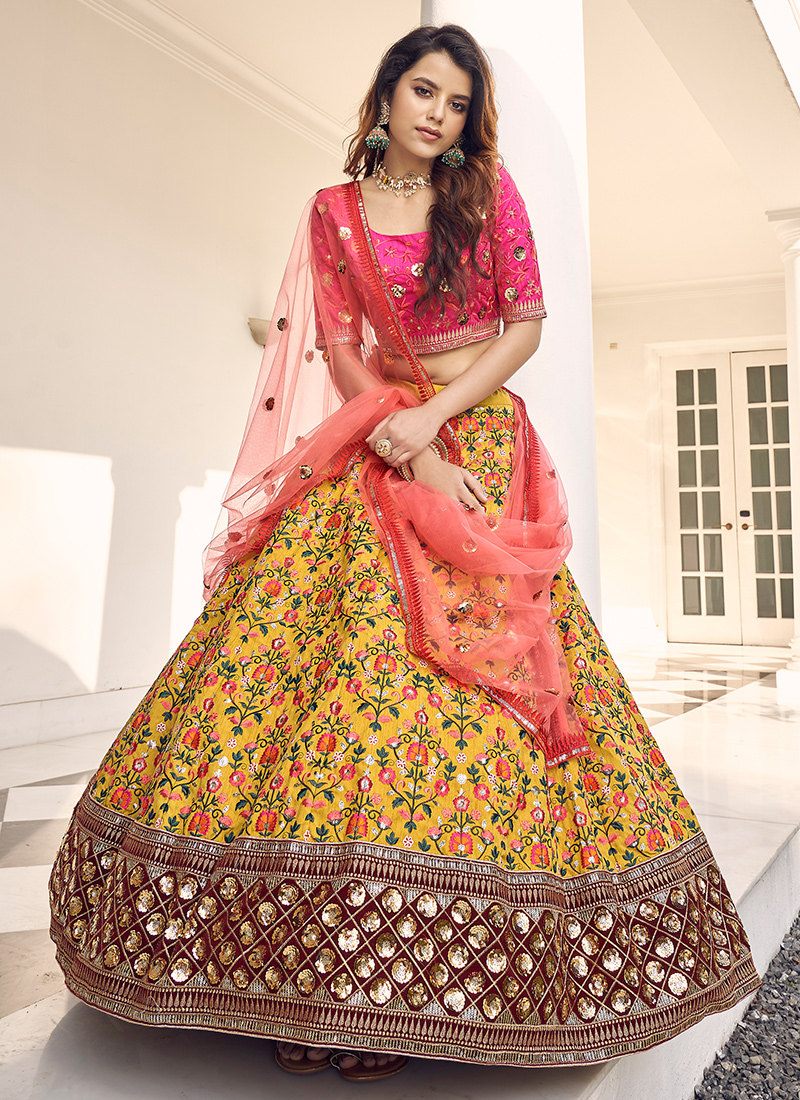 Guldasta Vol 11 Thread And Sequins Work Fancy Lehenga Cholis Collection ...