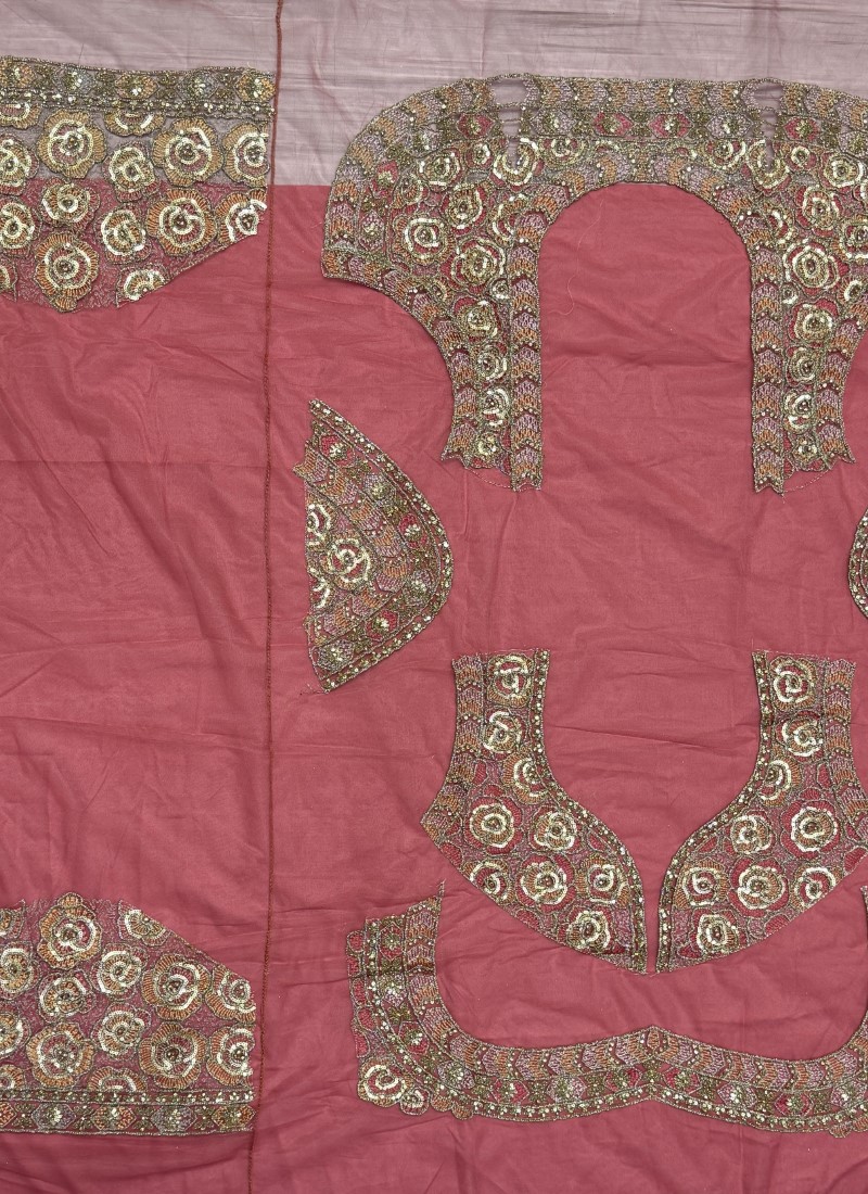 Buy Net Pyazi Party Wear Embroidery Work Lehenga Choli Online From ...