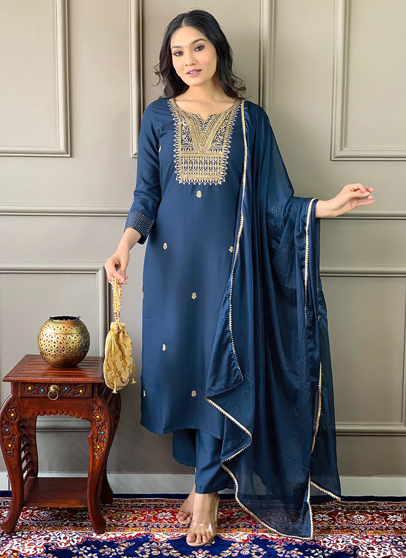 Tanisha Rayon Slub Wholesale Readymade Straight Suit 5 Pieces Catalog ...