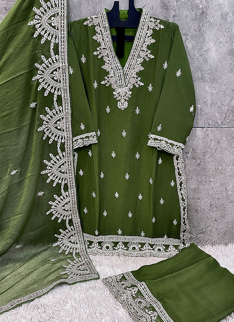 Heavy Chiffon Festival Wear Readymade Pakistani Suit 4 Pieces Catalog ...