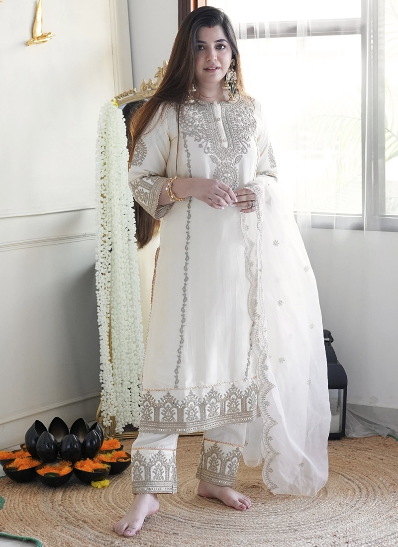 Heavy Chinnon Silk Wholesale Readymade Straight Suit 1 Piece Catalog ...