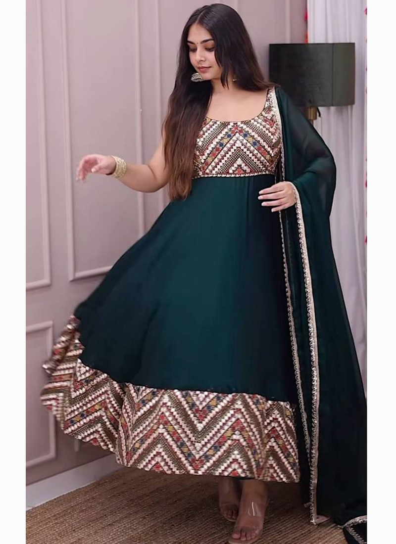 Georgette Wholesale Readymade Anarkali Suit 1 Piece Catalog Catalog