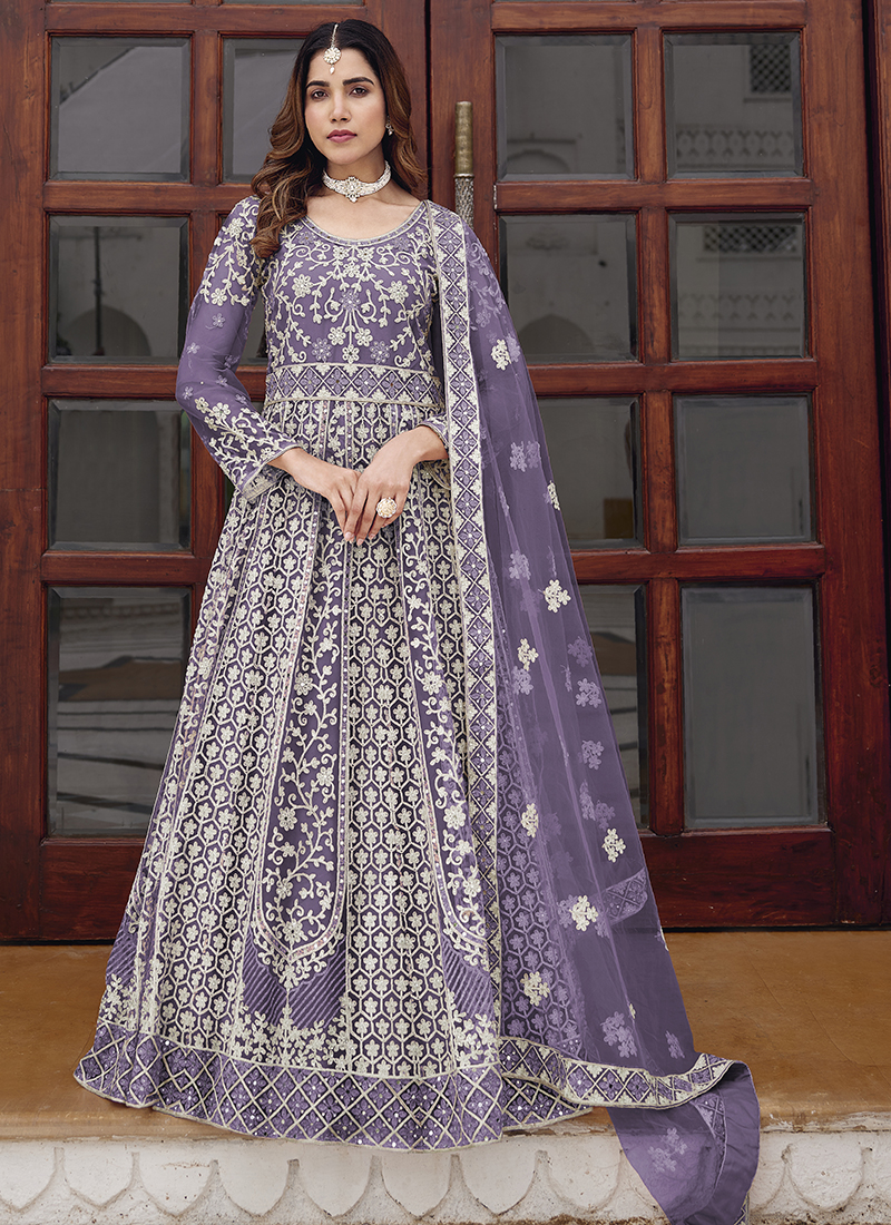 Butterfly Net Party Wear Readymade Gown 4 Pieces Catalog Catalog